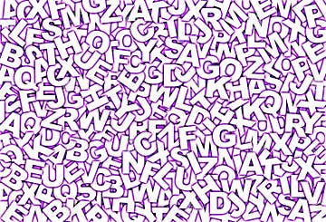 Background of Mixed Letters Stock Illustration - Illustration of paint ...