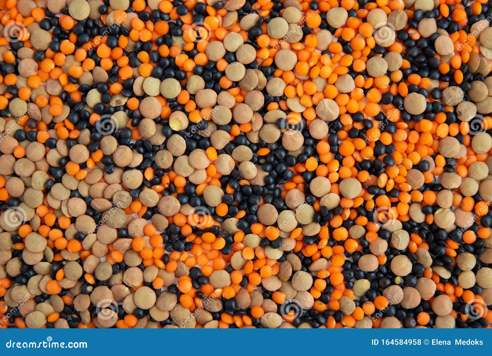 Background from a Mixture of Lentils of Different Varieties of Red ...