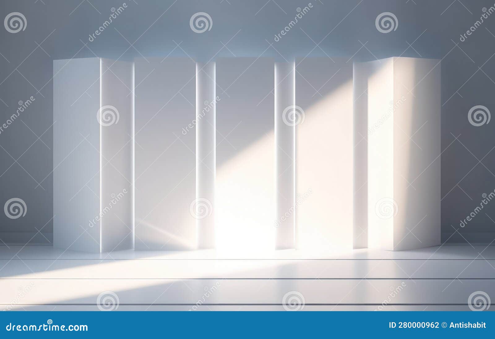 Background Mock - Up for Presentation with Decorative White Panels and ...