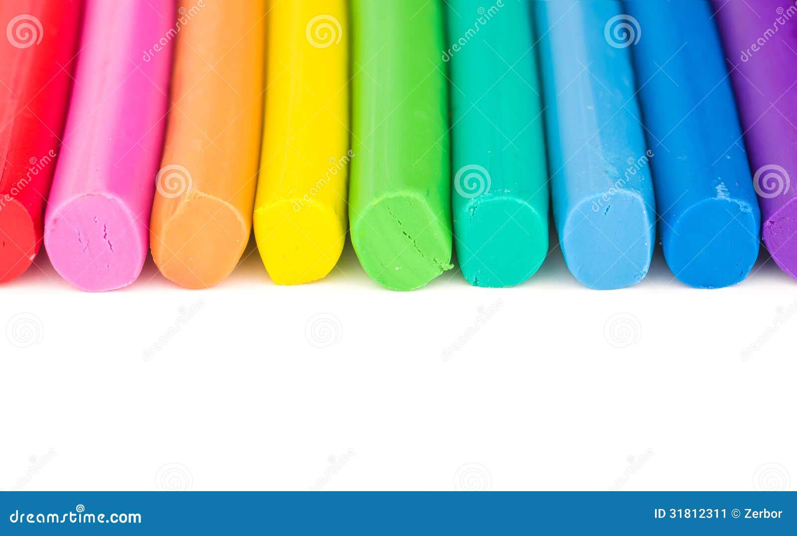 Background with Modeling Clay Stock Image - Image of preschool, rainbow ...