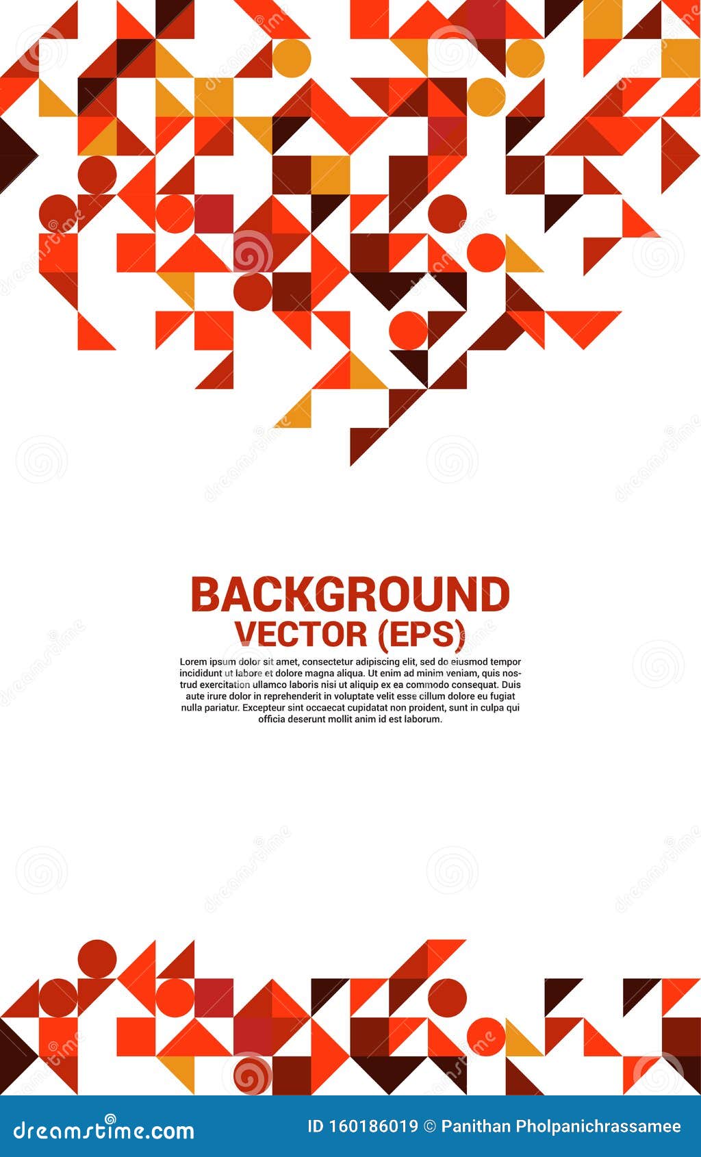 Red Tone Graphic Layout Element from Geometry Shape. Stock Illustration ...