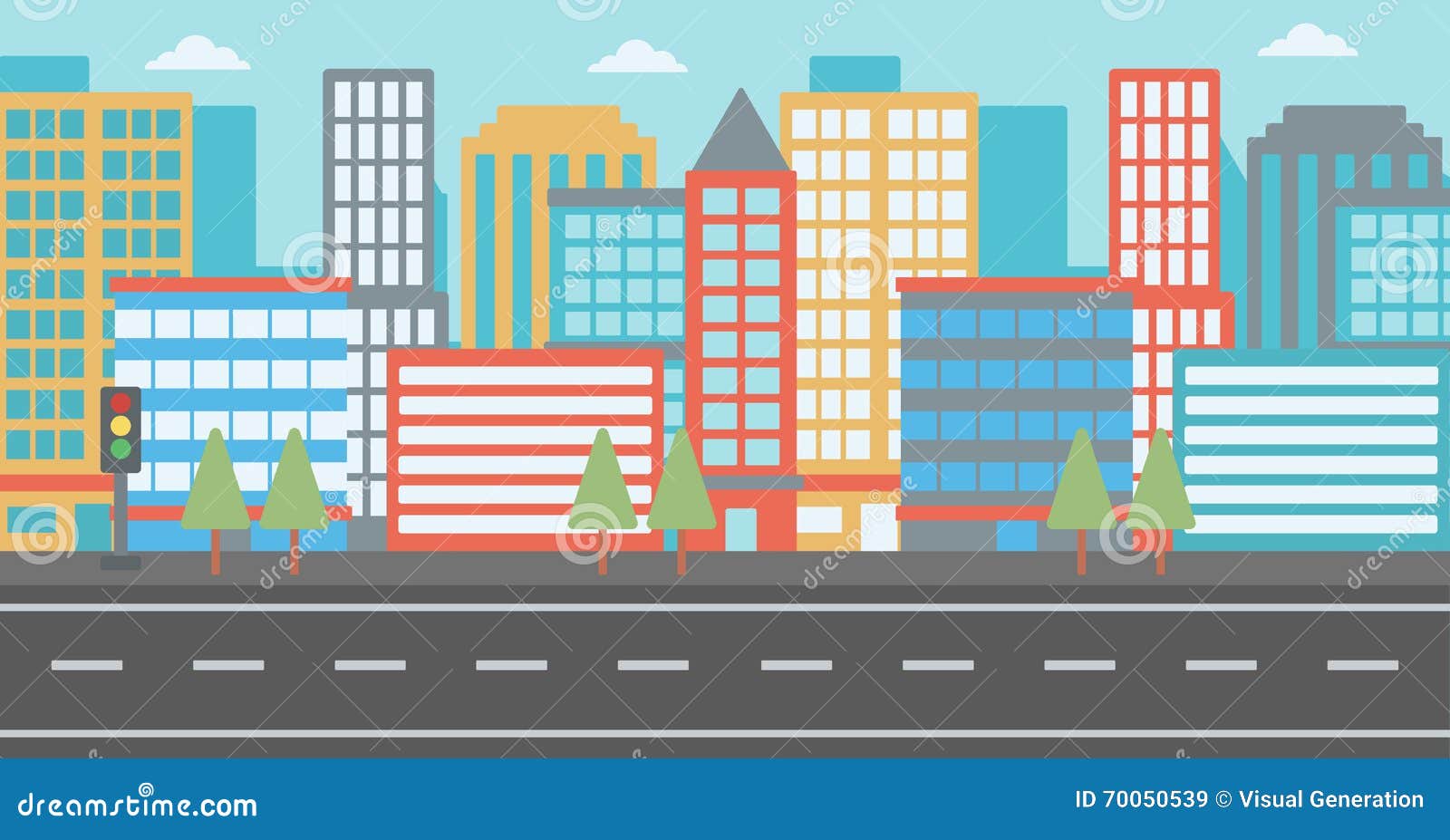 Background of modern city. stock vector. Illustration of design - 70050539