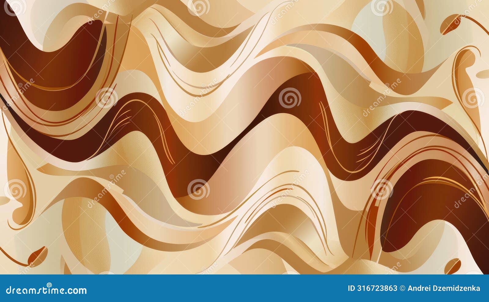 Background Modern Illustration of a Coffee Cup with an Abstract Pattern ...