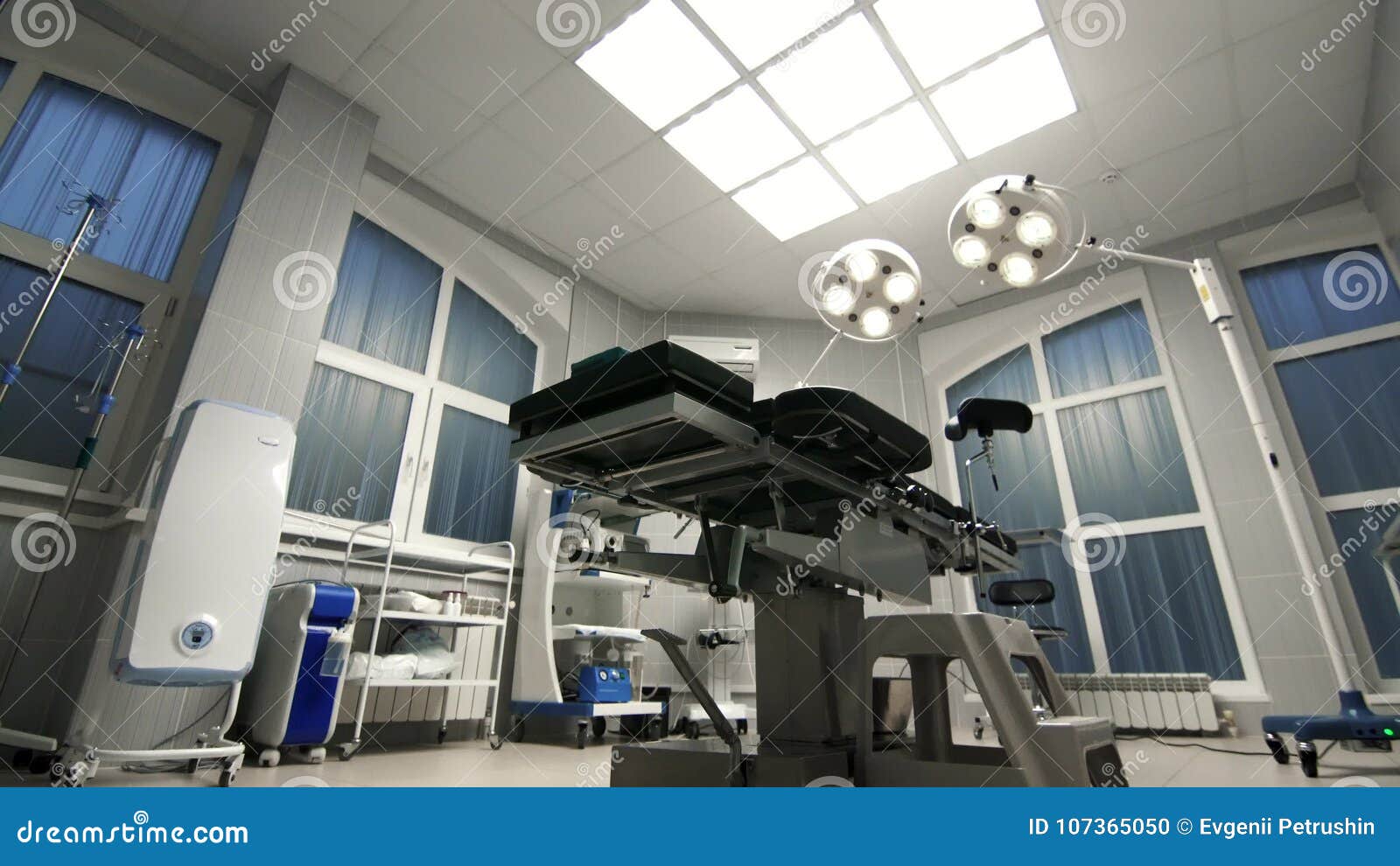 Background of Modern Operating Room at Hospital Dolly Stock Photo ...