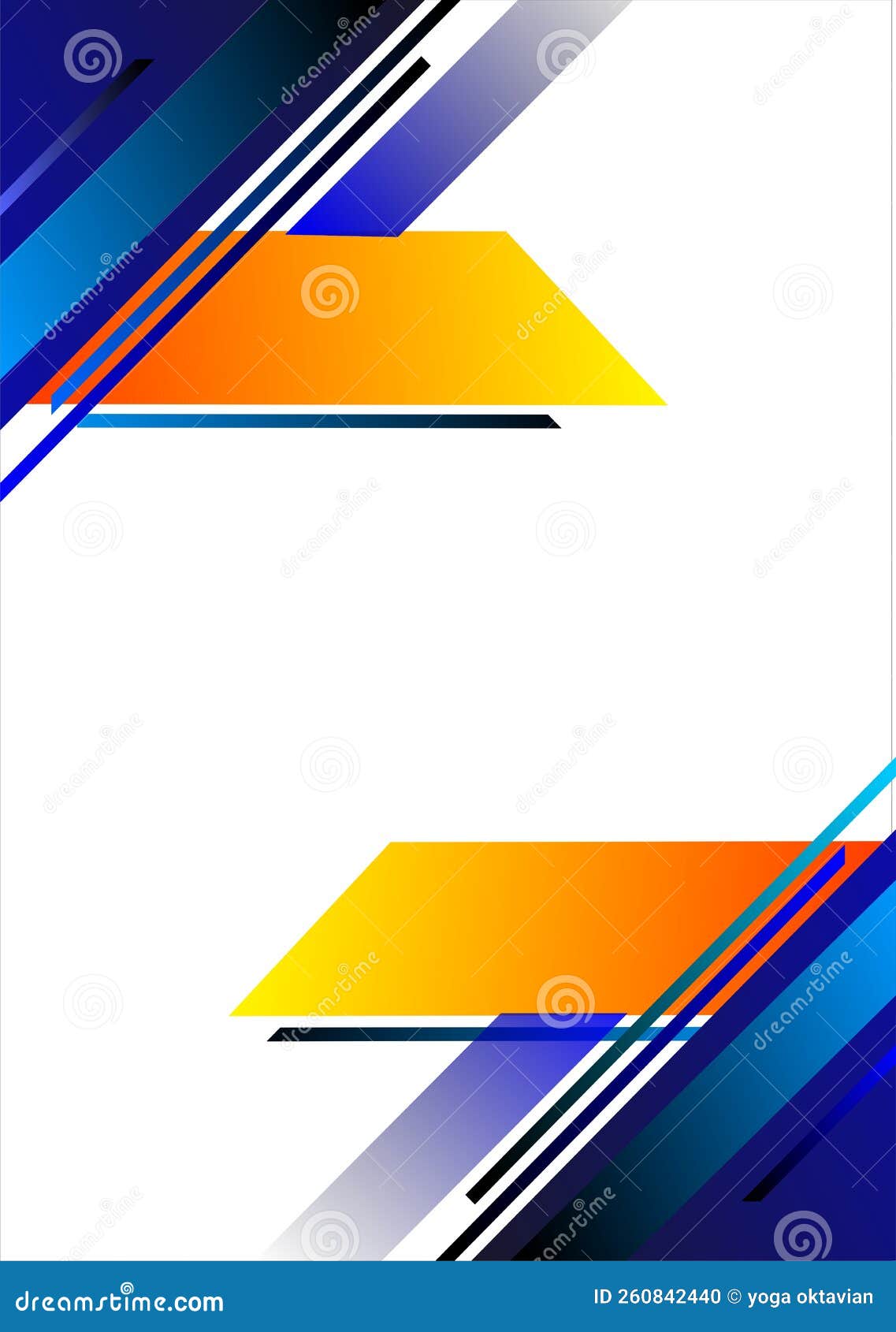 Background Modern Simple Design Blue Yellow Lines Box Banner Stock ...