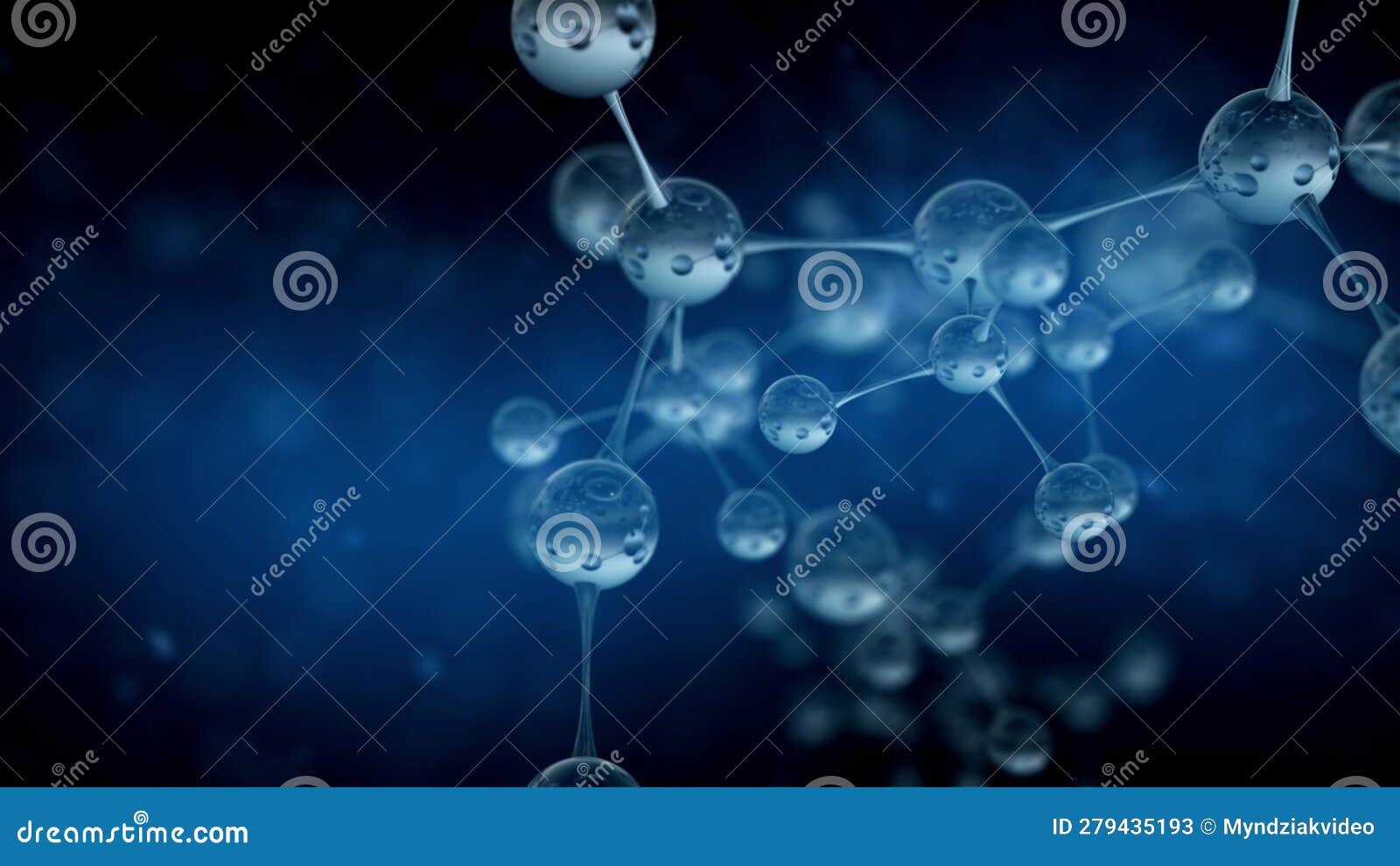 Background with Molecule or Atom. Abstract Molecular Structure ...