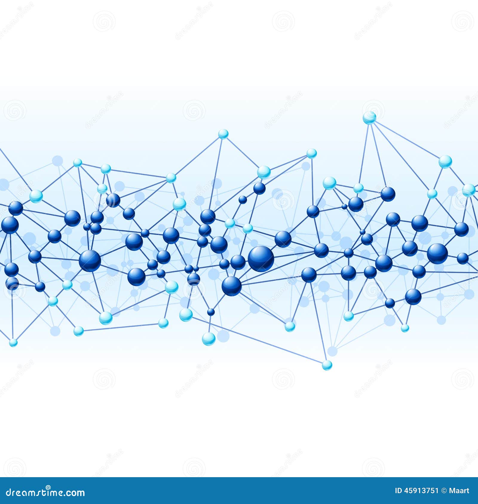 Background with Molecule Structure Stock Vector - Illustration of ...