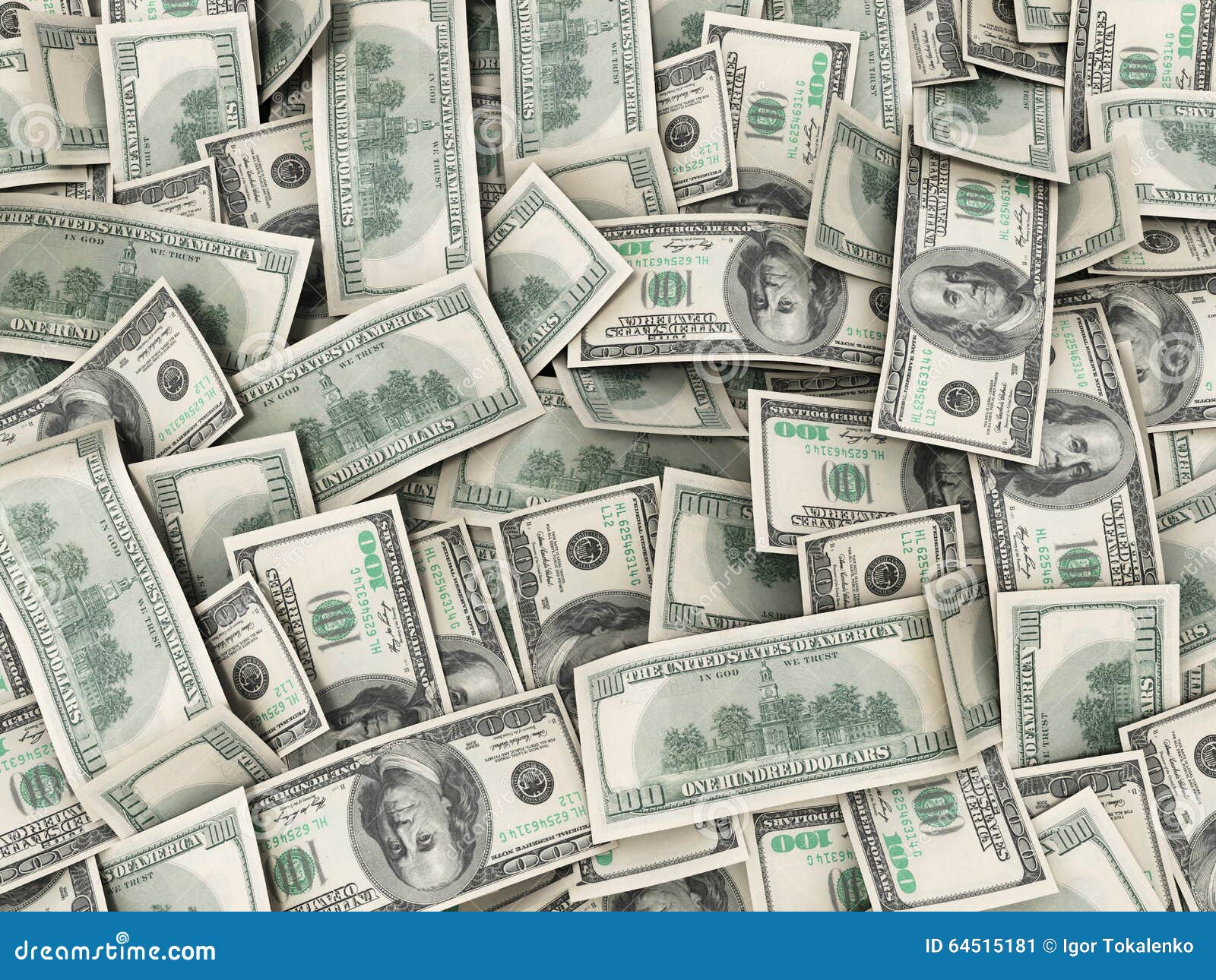 Background with Money American Hundred Dollar Bills Stock Illustration ...