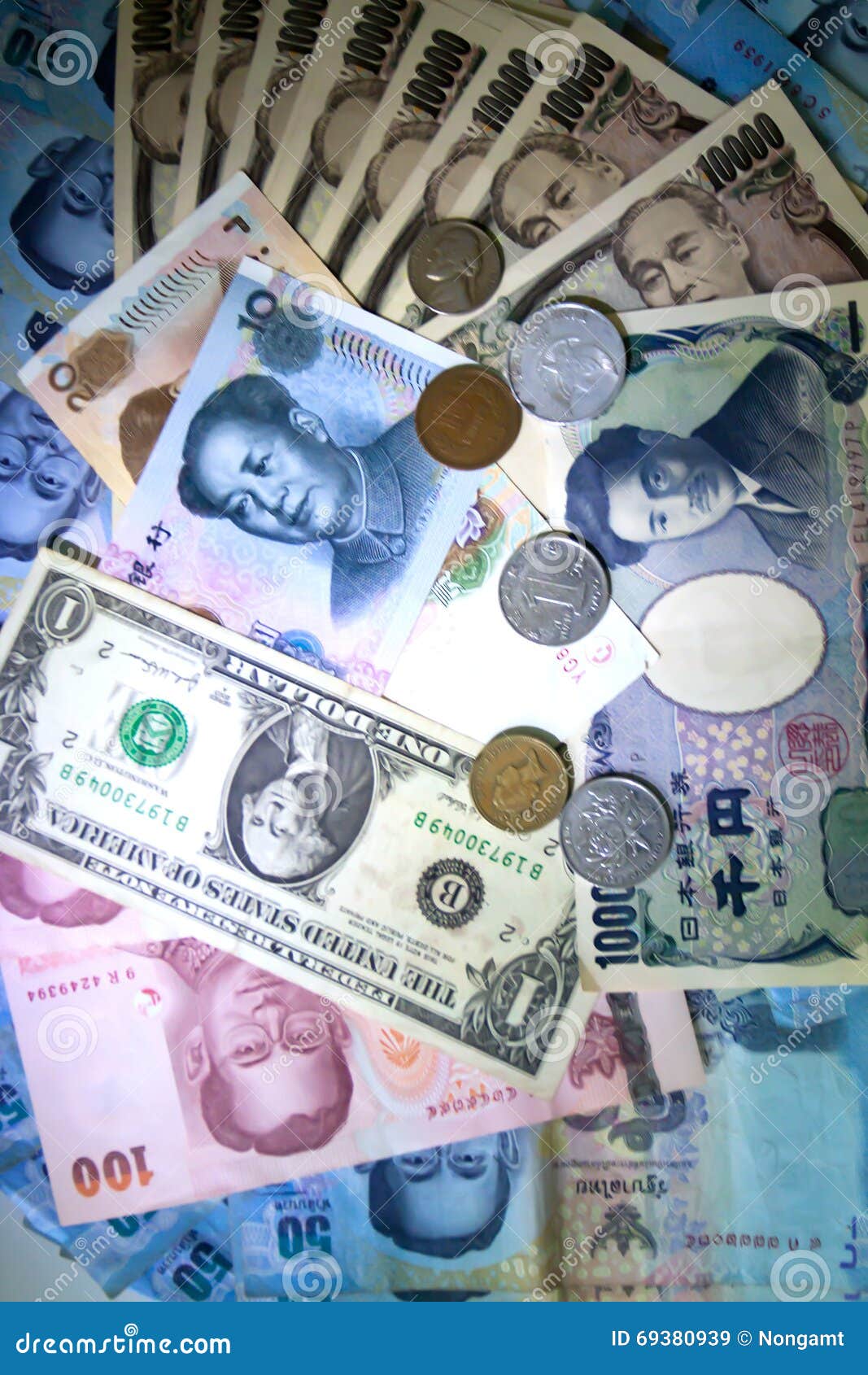 Background Money Rich Banknotes Stock Image - Image of america, korea ...