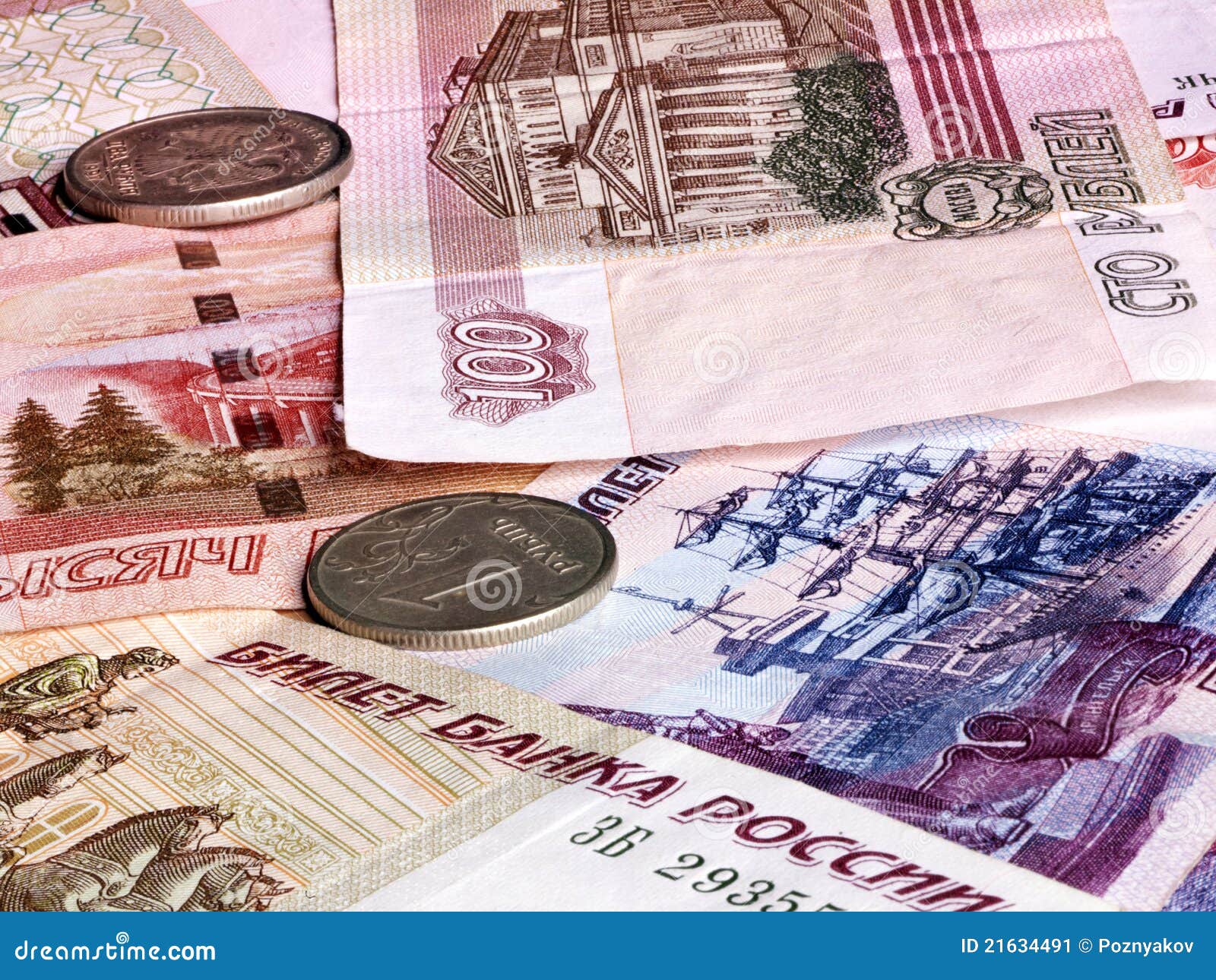 Background of Money .Russian Rouble. Stock Image - Image of stack ...