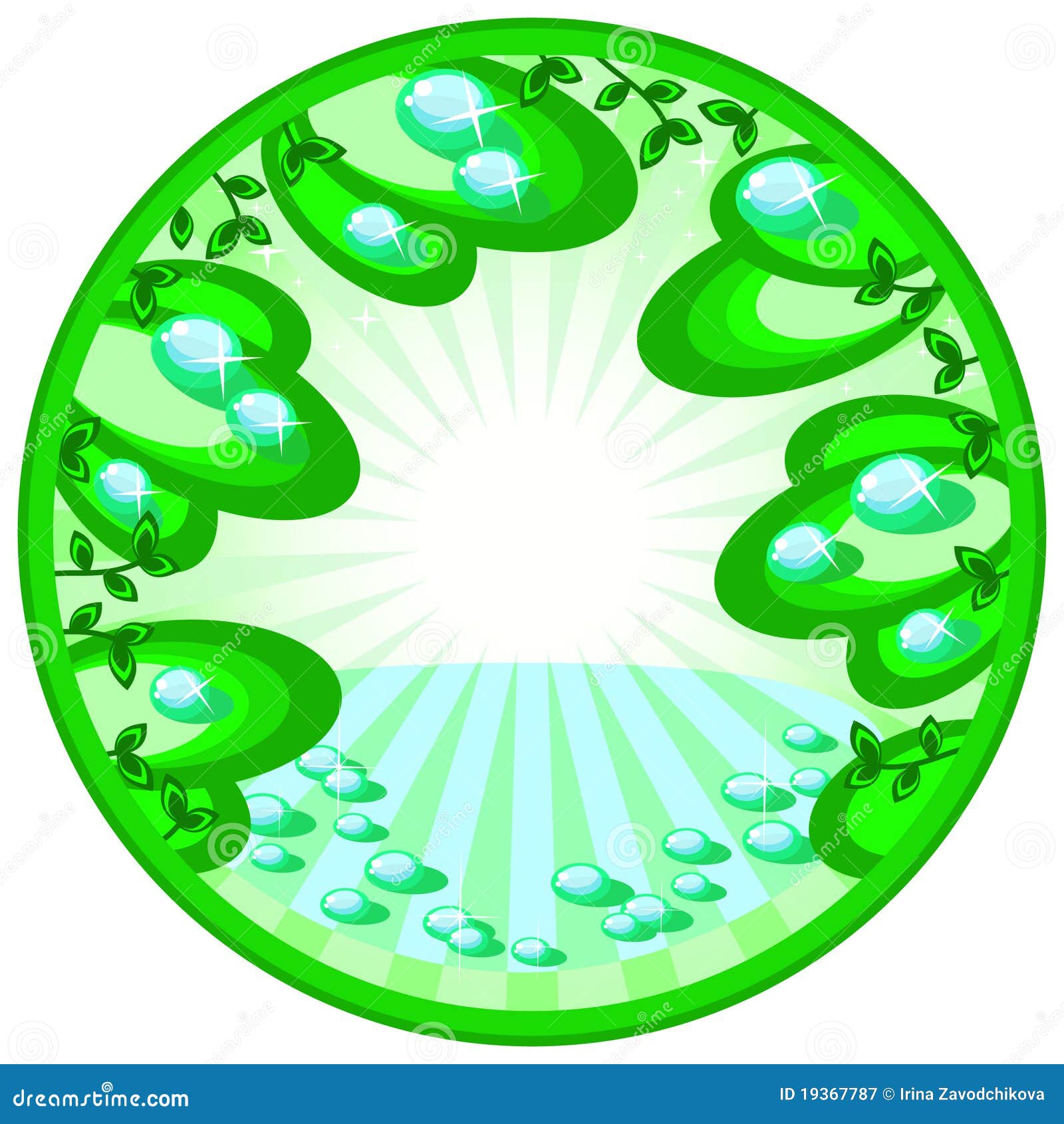 Background morning dew stock vector. Illustration of lawn - 19367787