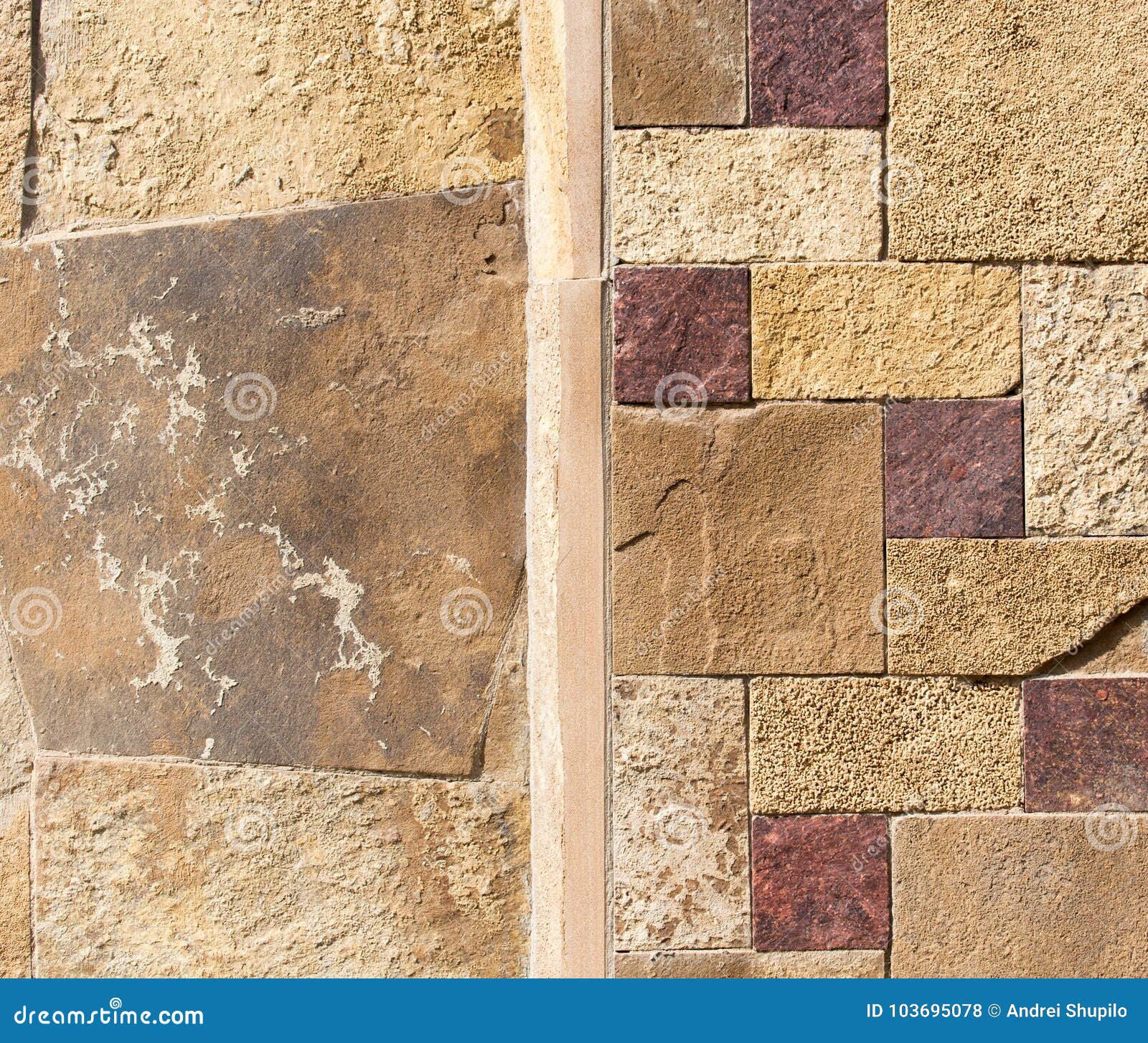 Background of Mosaic Bricks Stock Photo - Image of cobble, fortified ...