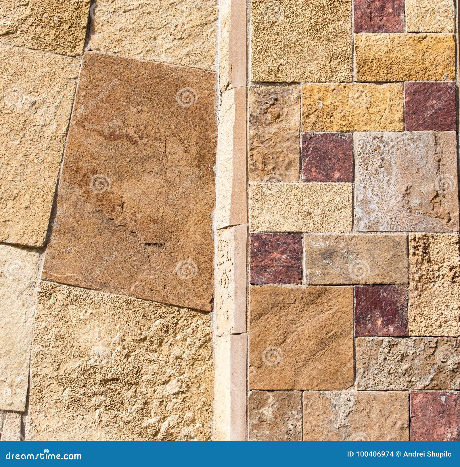 Background of Mosaic Bricks Stock Photo - Image of decorative ...