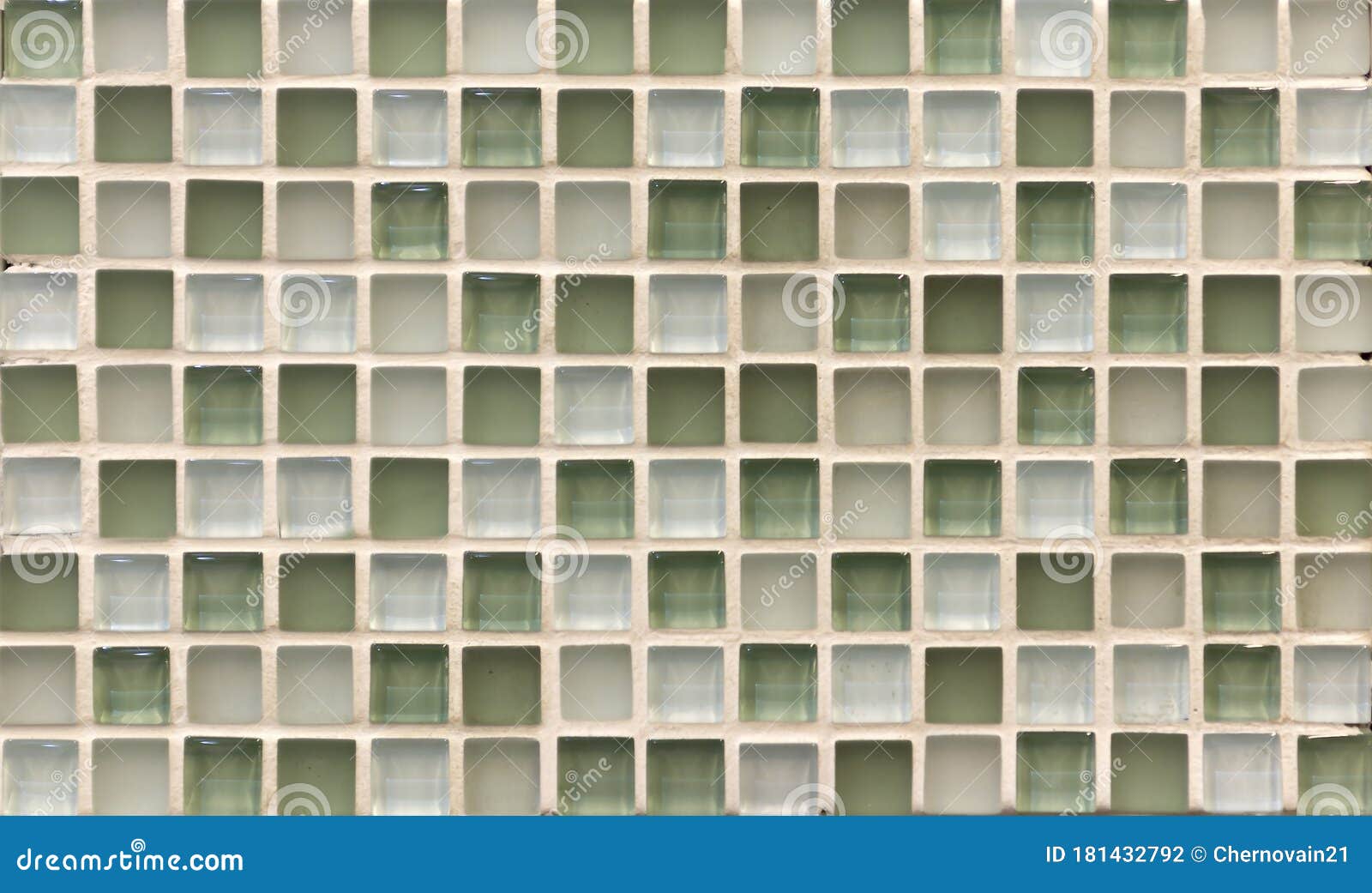 Background Mosaic Tile of Green and Gray Squares Stock Photo - Image of ...
