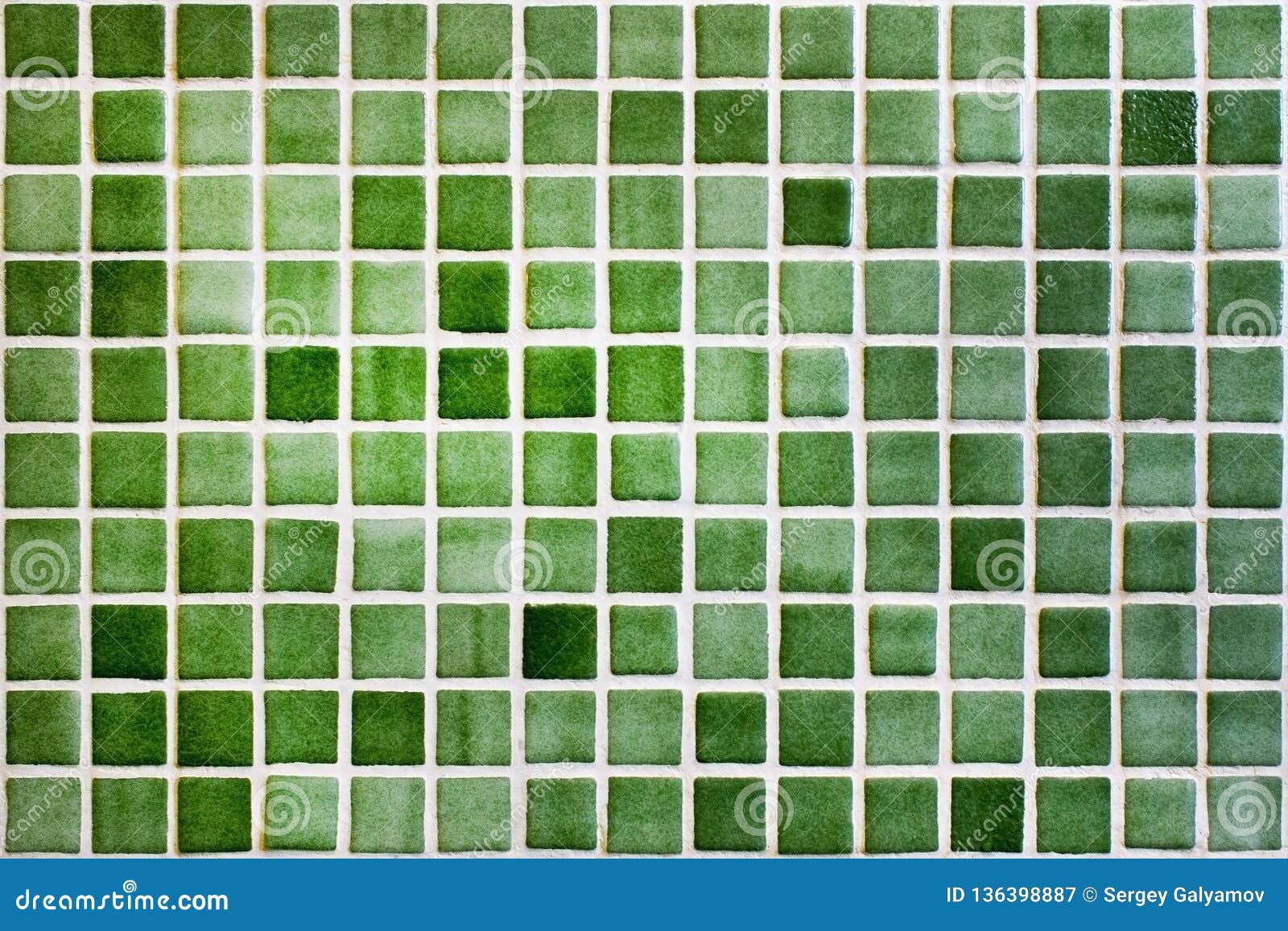 Background of Mosaic Tiles of Green Lime. Seamless Texture Stock Image ...