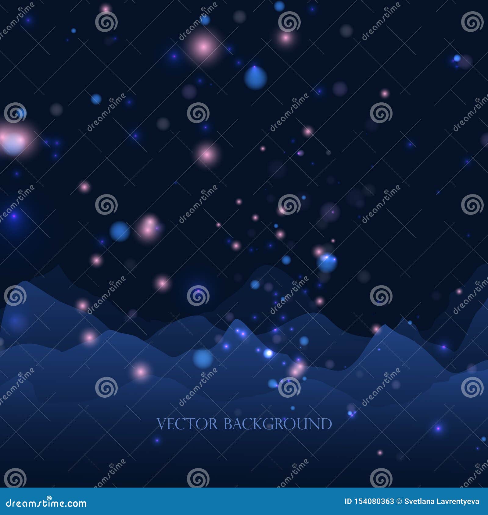 Background with Mountains and Snow. Light Effect Stock Vector ...