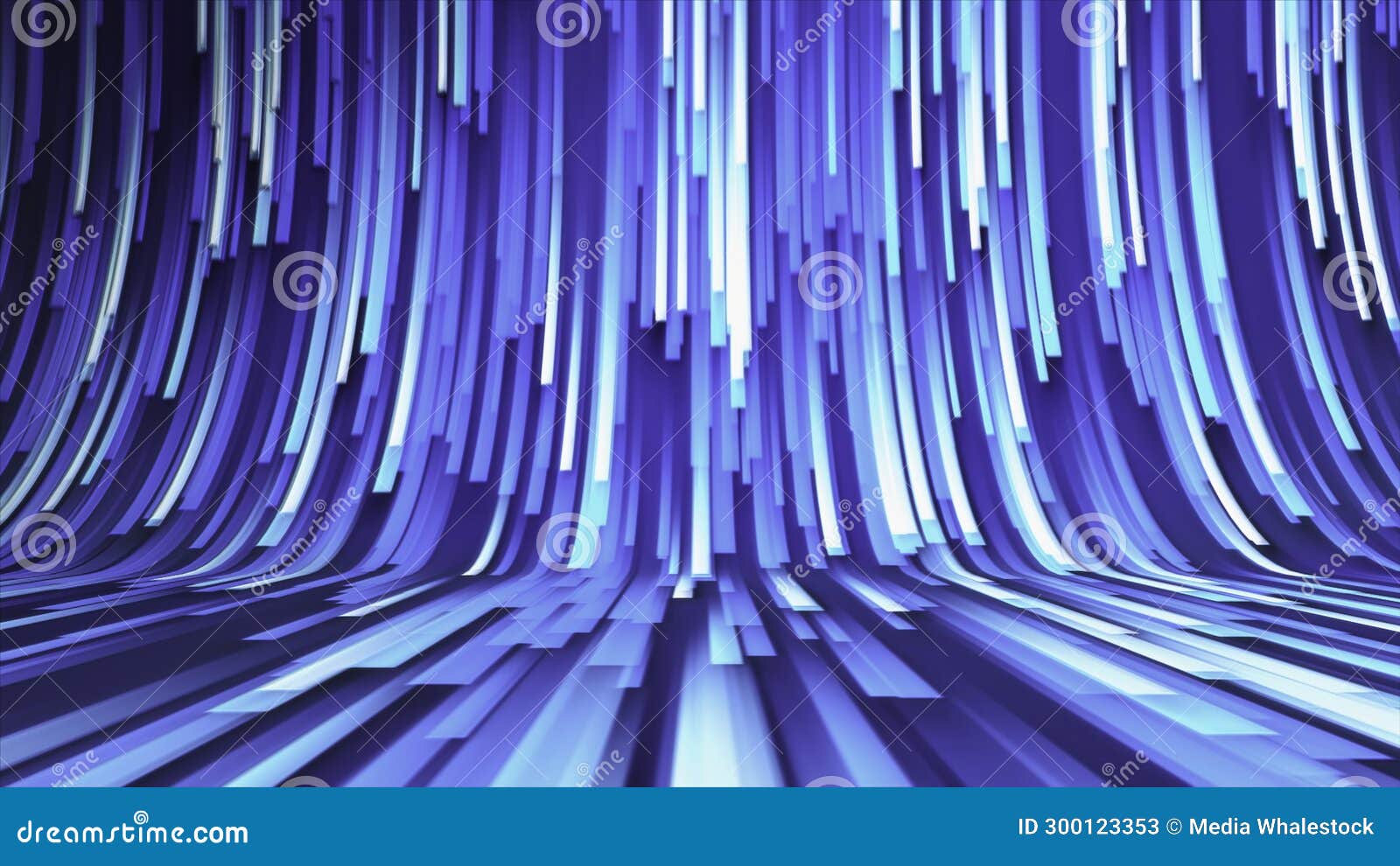 Background of Moving Curved Stream of Lines. Motion. Lines Move in ...