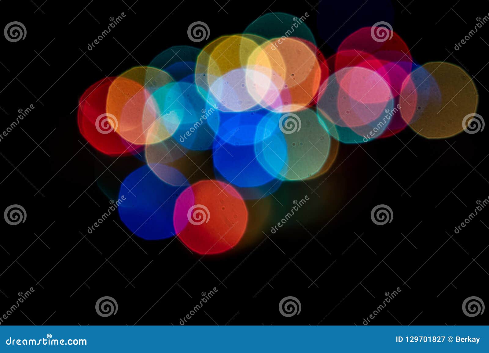 Background with Multi Color Bokeh Lights Stock Image - Image of ...