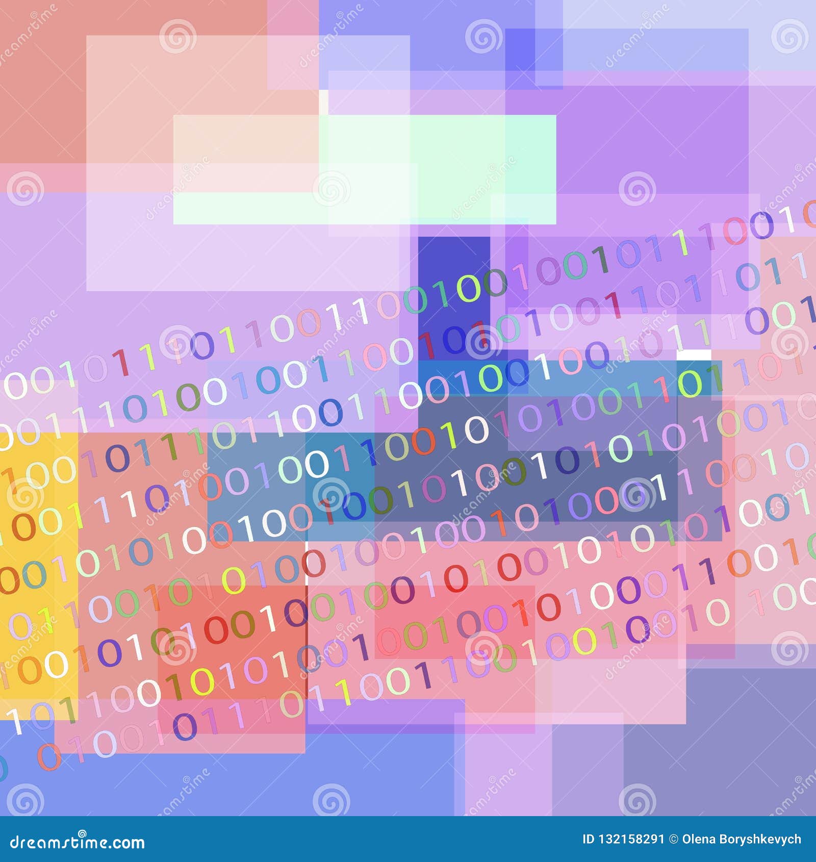 BACKGROUND from the BINARY CODE IMAGE. Stock Vector - Illustration of system, stream: 132158291