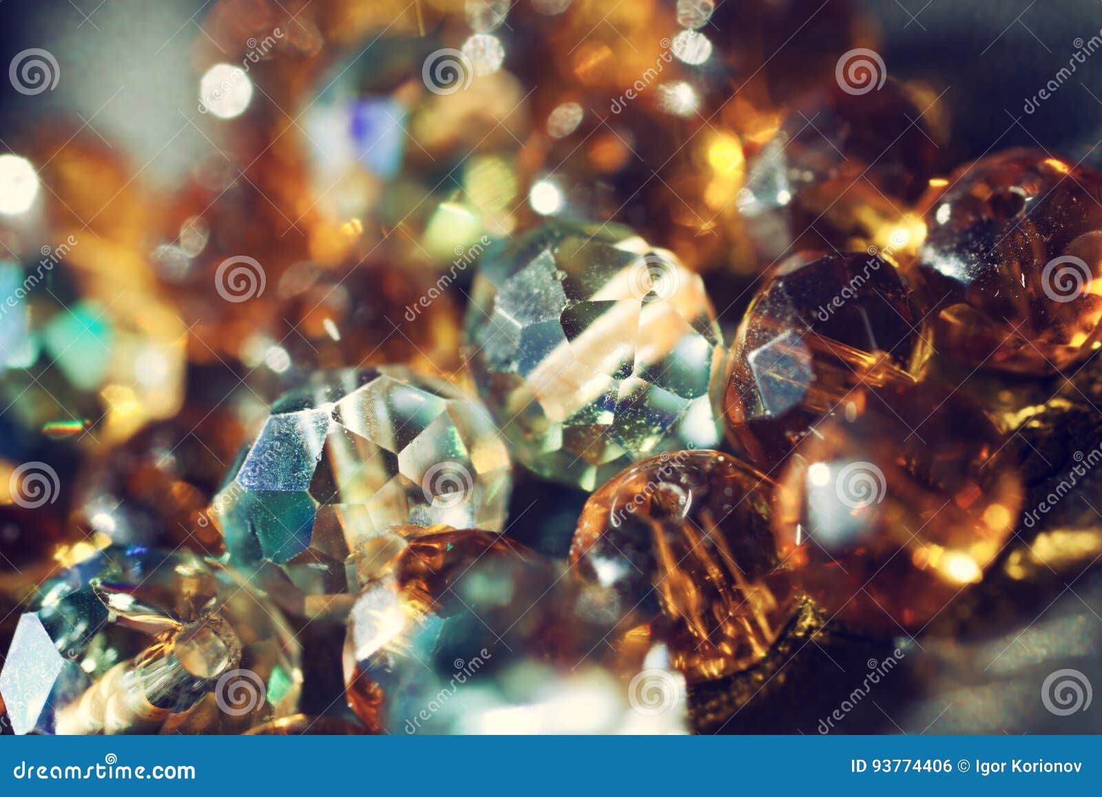 Background with Multi-colored Glass Beads Stock Photo - Image of blue ...