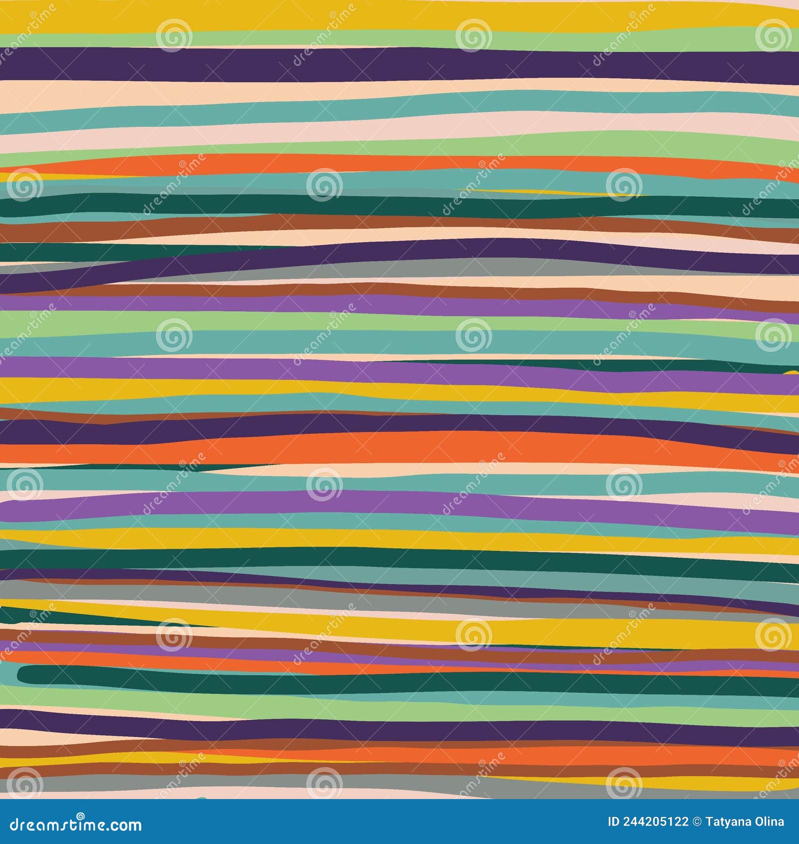 Background with Multi-colored Horizontal Lines Stock Illustration ...