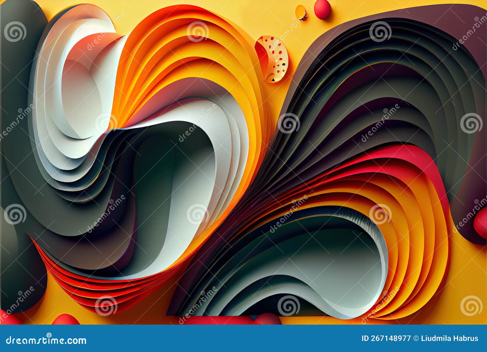 Background of Multi-colored Lines. Colored Abstract Paper Lines ...