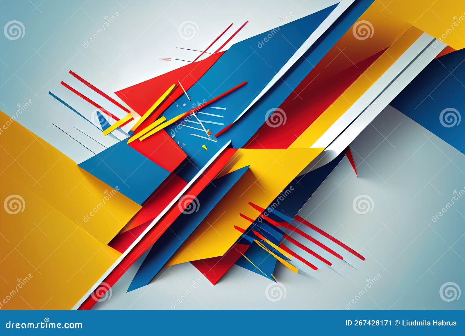 Background of Multi-colored Lines. Colored Abstract Paper Lines ...