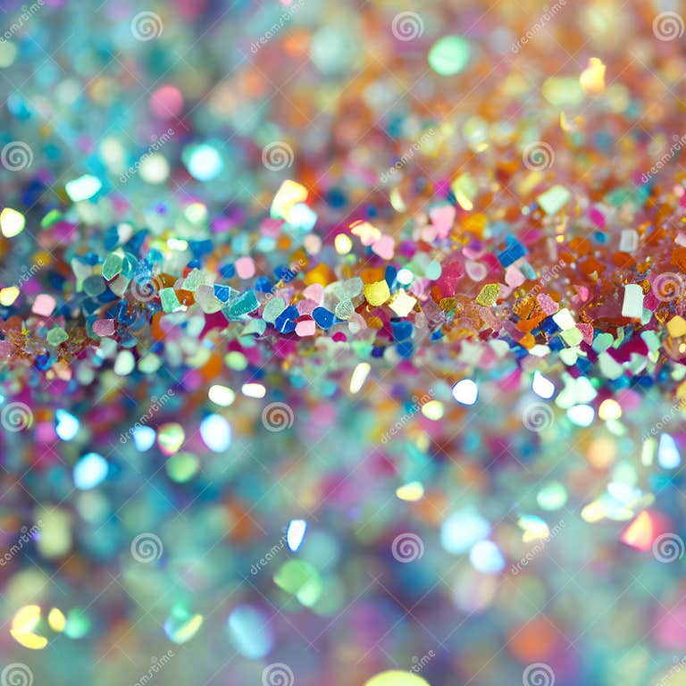 Background of Multi-colored Sparkles with Shallow Depth of Field Stock ...