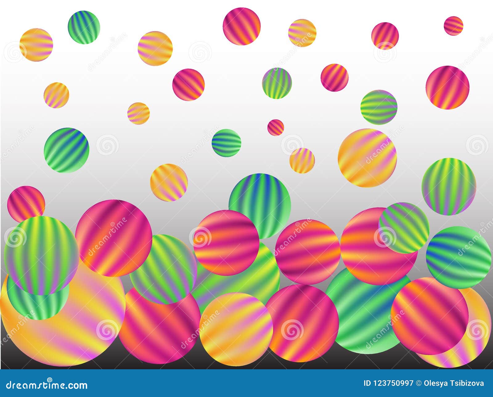 Background of Multi-colored Spheres. Stock Vector - Illustration of ...