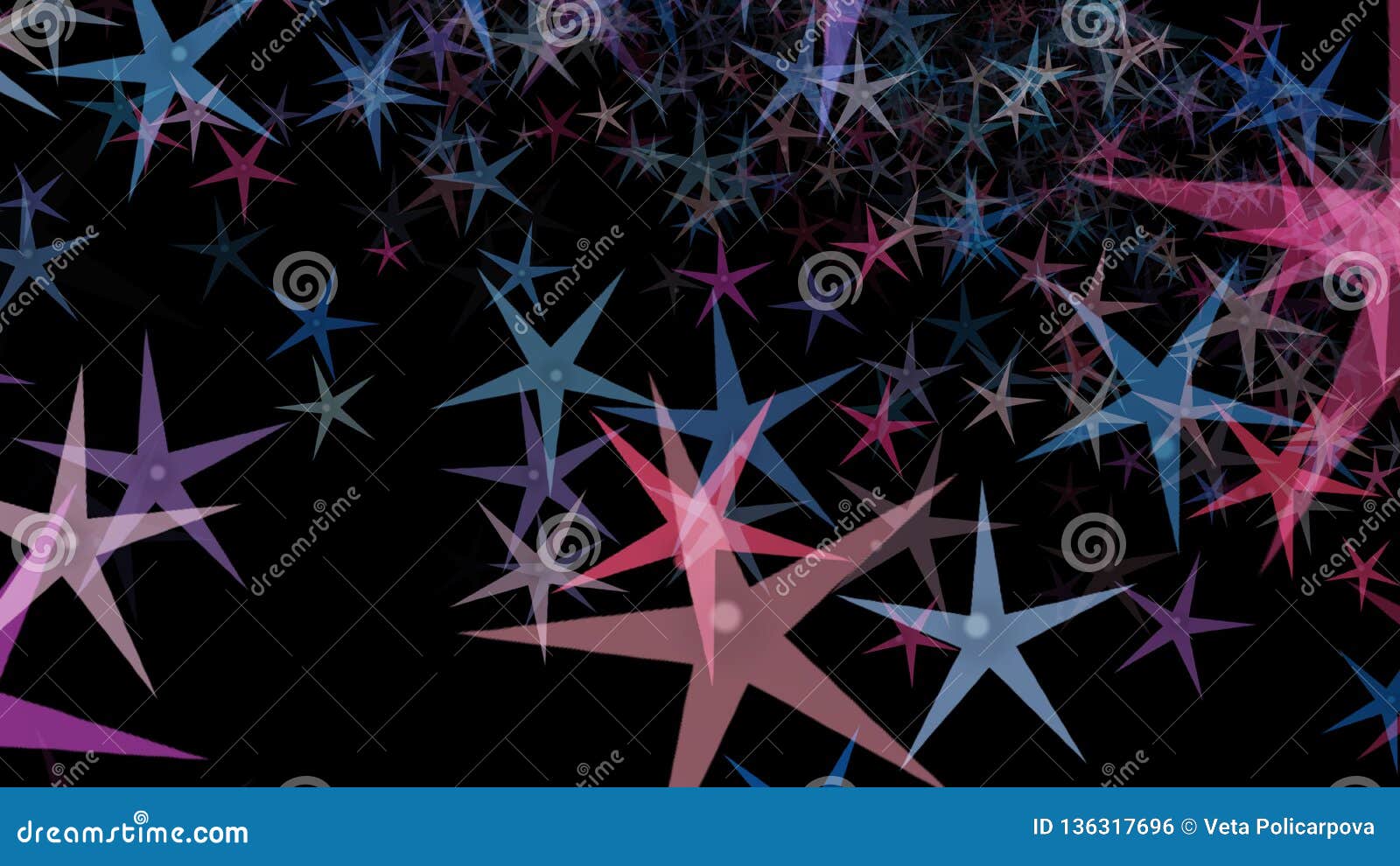 Background of Multi-colored Stars. Abstract Background Pattern Stock ...
