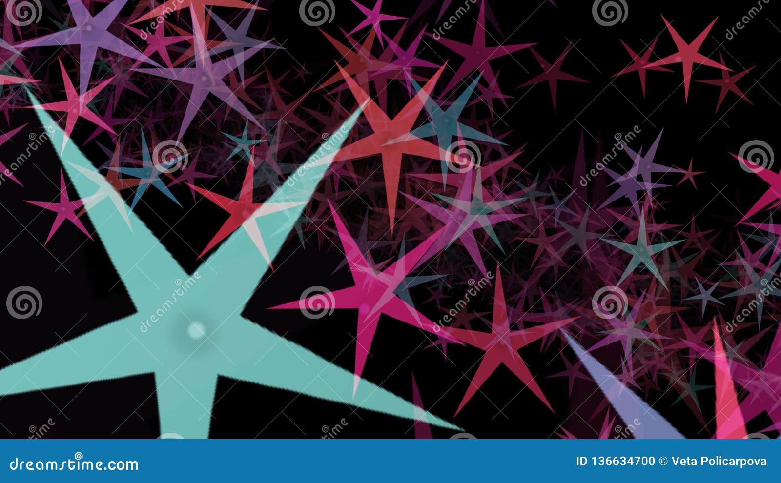 Background of Multi-colored Stars. Abstract Background Pattern Stock ...
