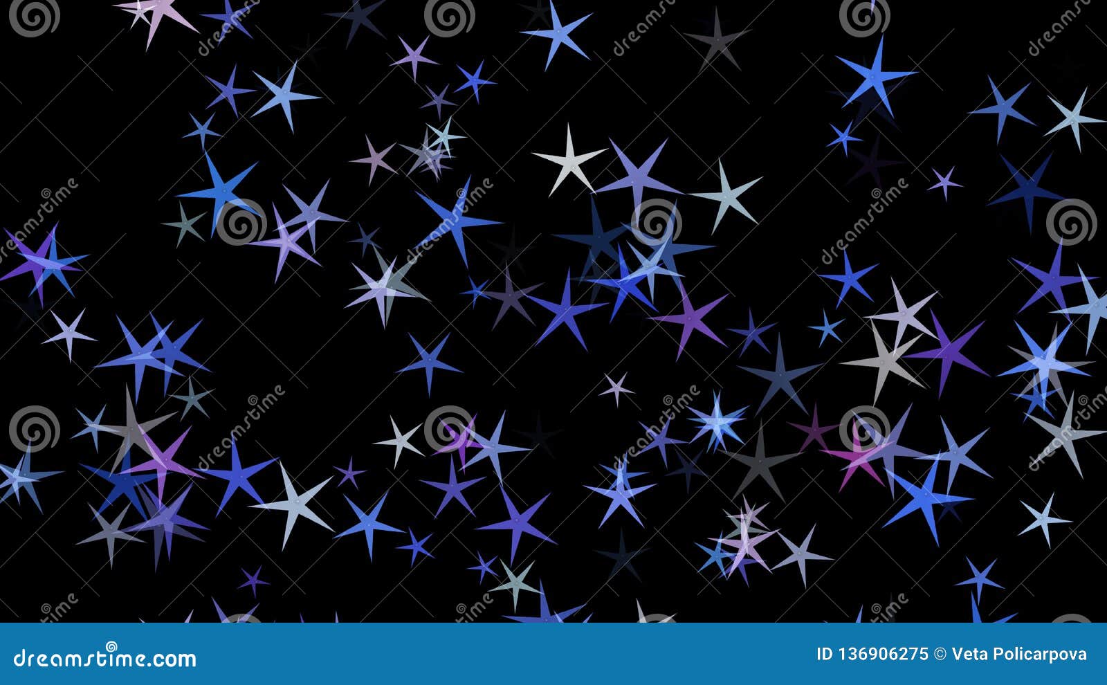 Background of Multi-colored Stars. Abstract Background Pattern Stock ...