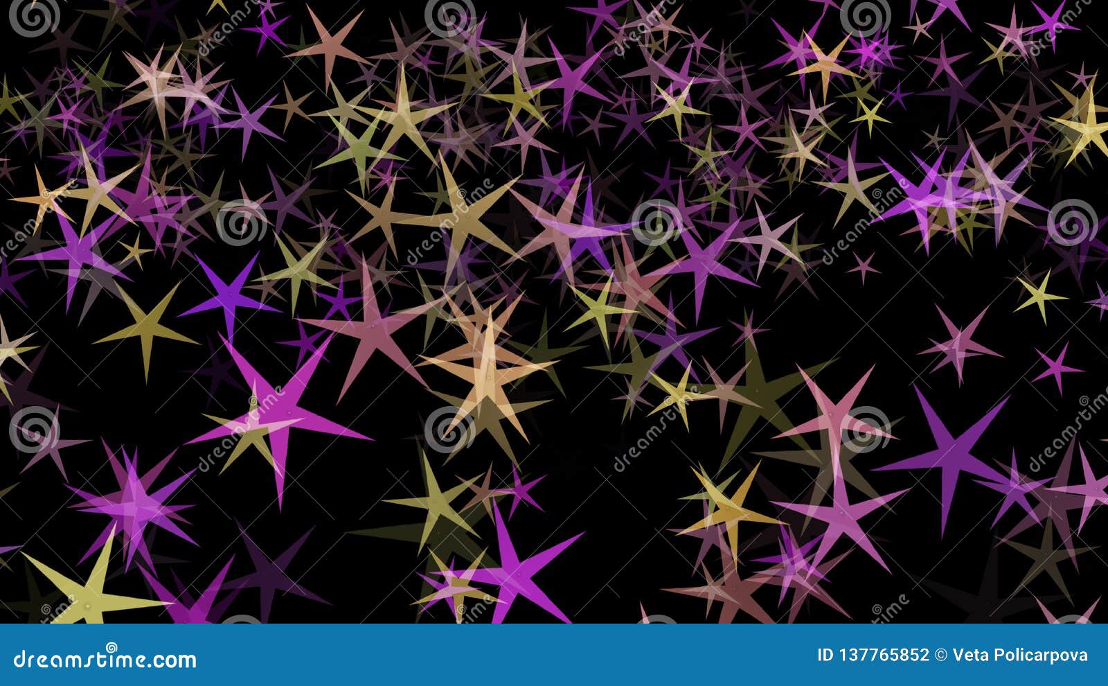 Background of Multi-colored Stars. Abstract Background Pattern Stock ...
