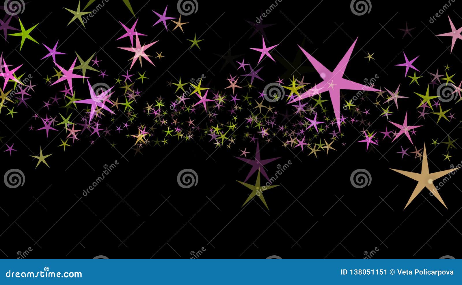 Background of Multi-colored Stars. Abstract Background Pattern Stock ...