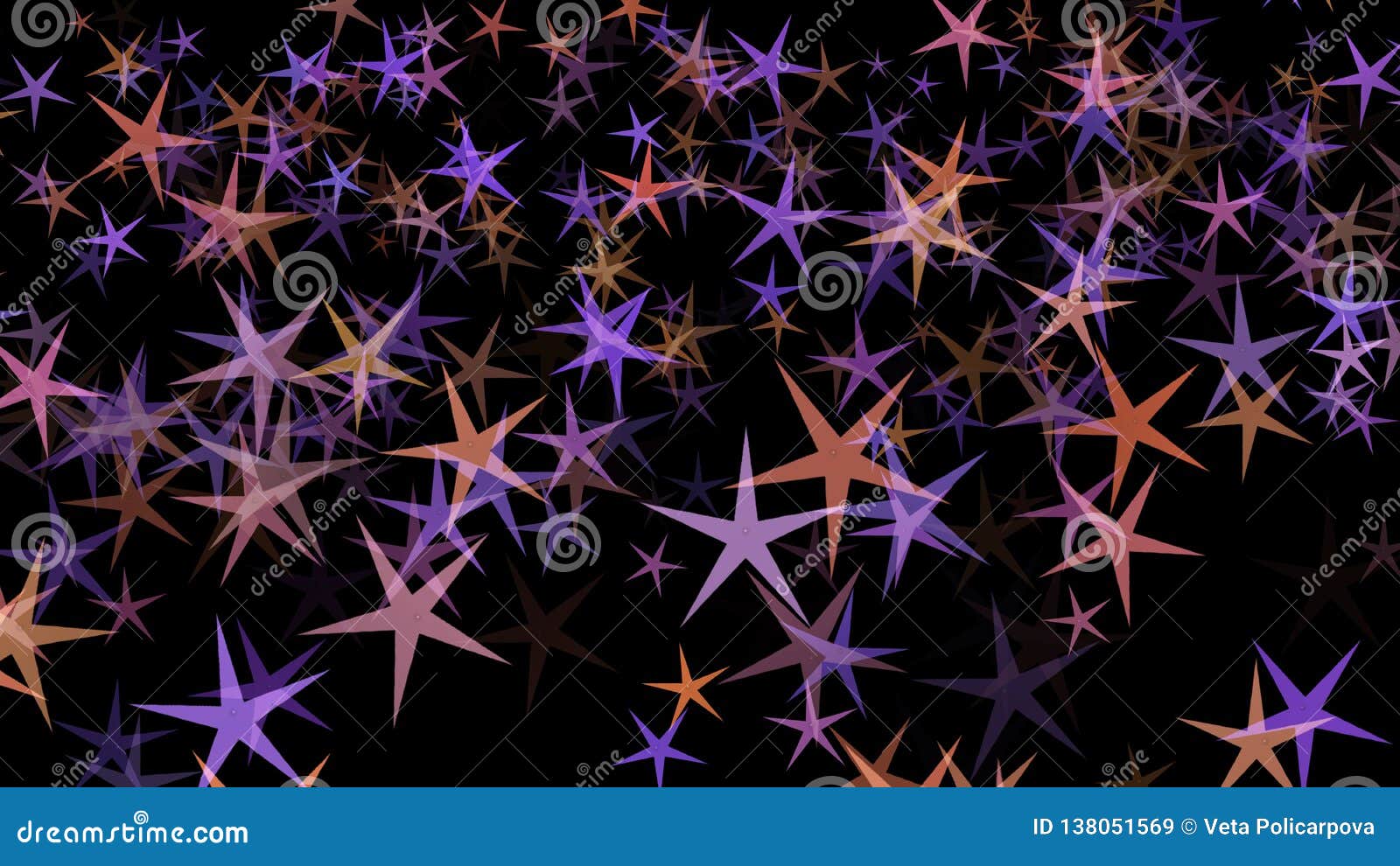 Background of Multi-colored Stars. Abstract Background Pattern Stock ...