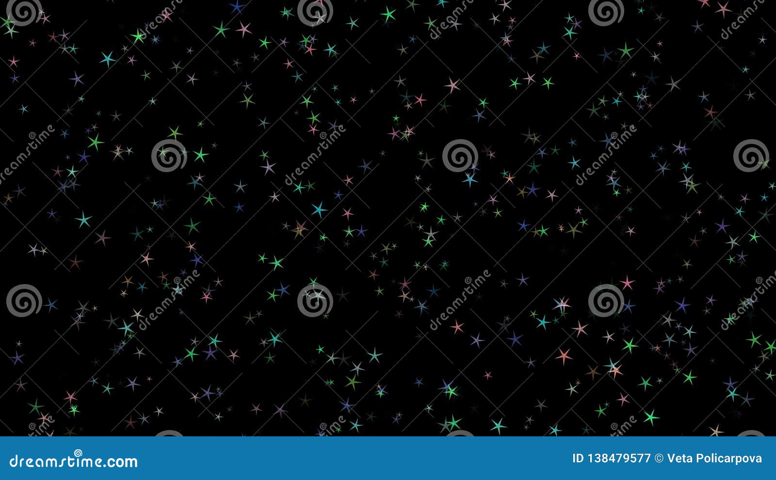 Background of Multi-colored Stars. Abstract Background Pattern Stock ...