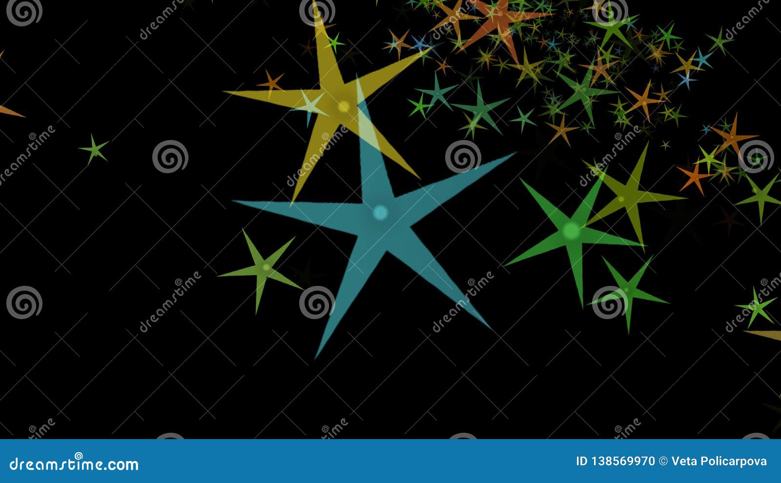 Background of Multi-colored Stars. Abstract Background Pattern Stock ...