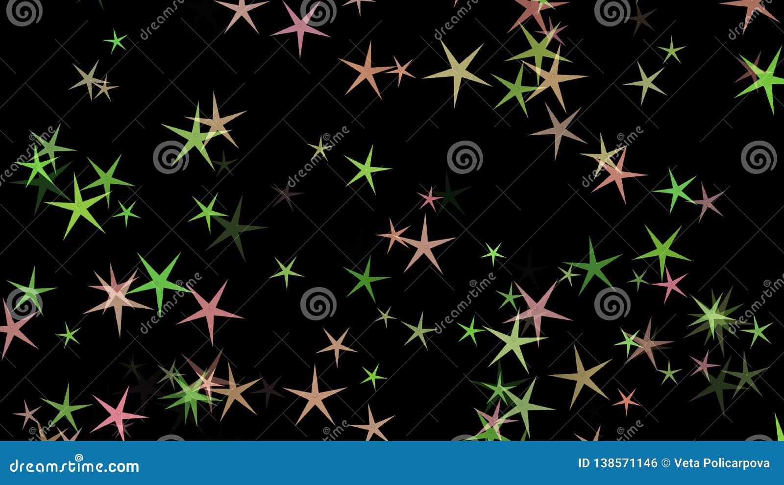 Background of Multi-colored Stars. Abstract Background Pattern Stock ...