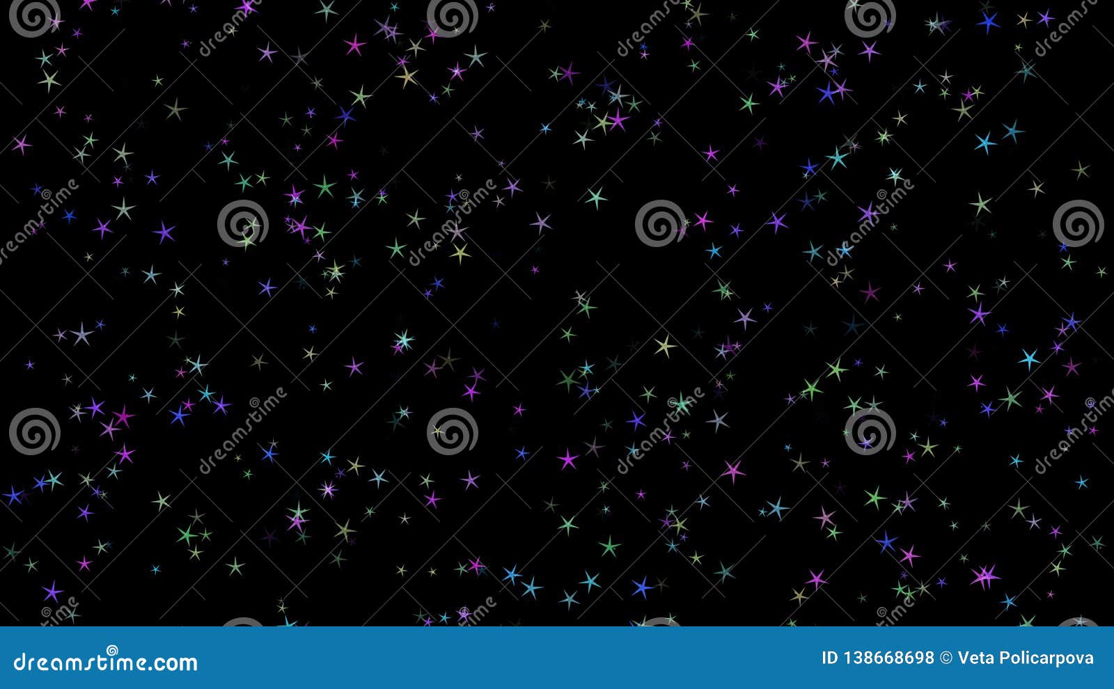 Background of Multi-colored Stars. Abstract Background Pattern Stock ...