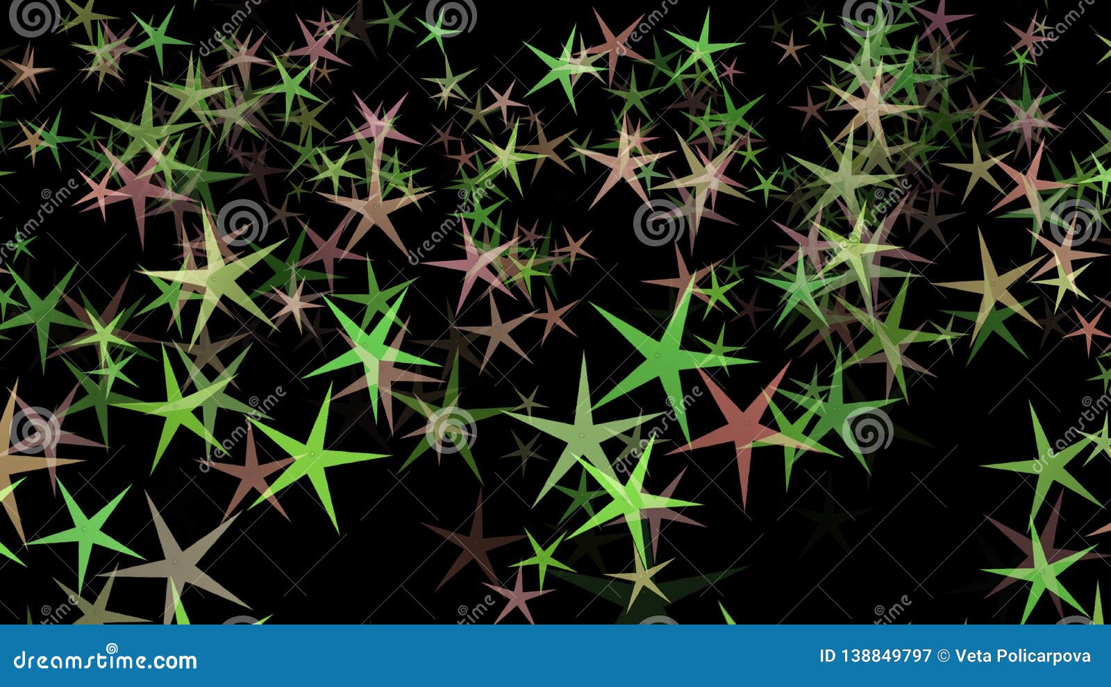 Background of Multi-colored Stars. Abstract Background Pattern Stock ...