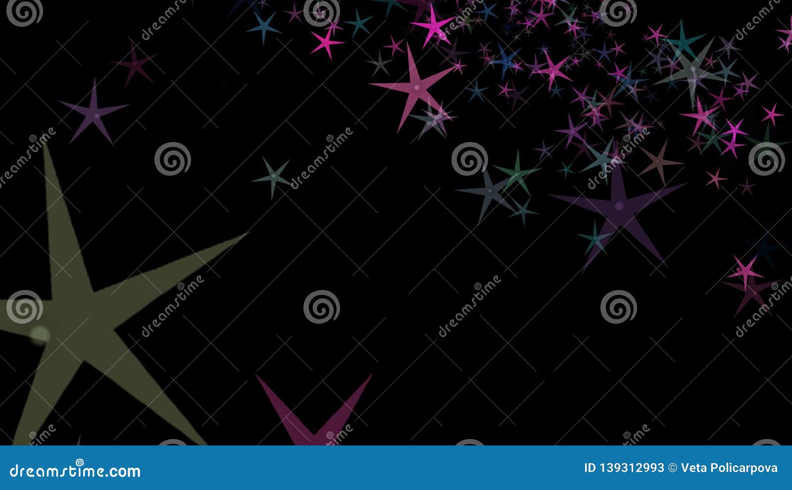 Background of Multi-colored Stars. Abstract Background Pattern Stock ...