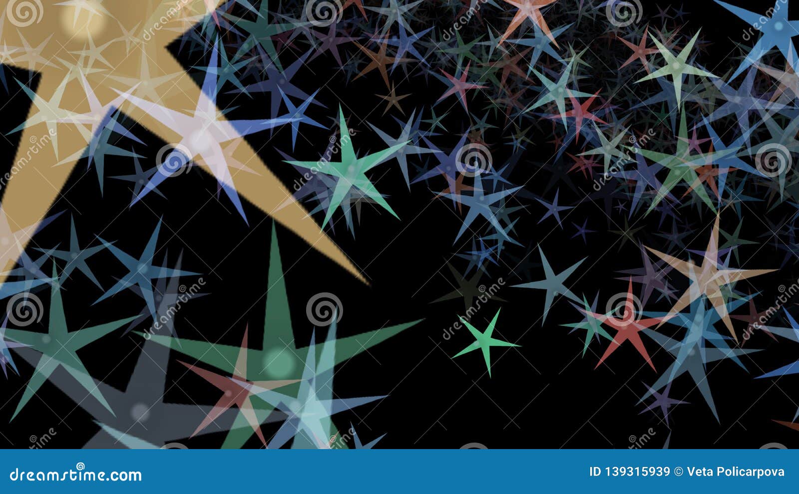 Background of Multi-colored Stars. Abstract Background Pattern Stock ...