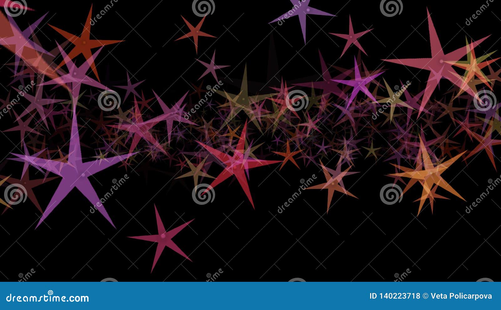 Background of Multi-colored Stars. Abstract Background Pattern Stock ...