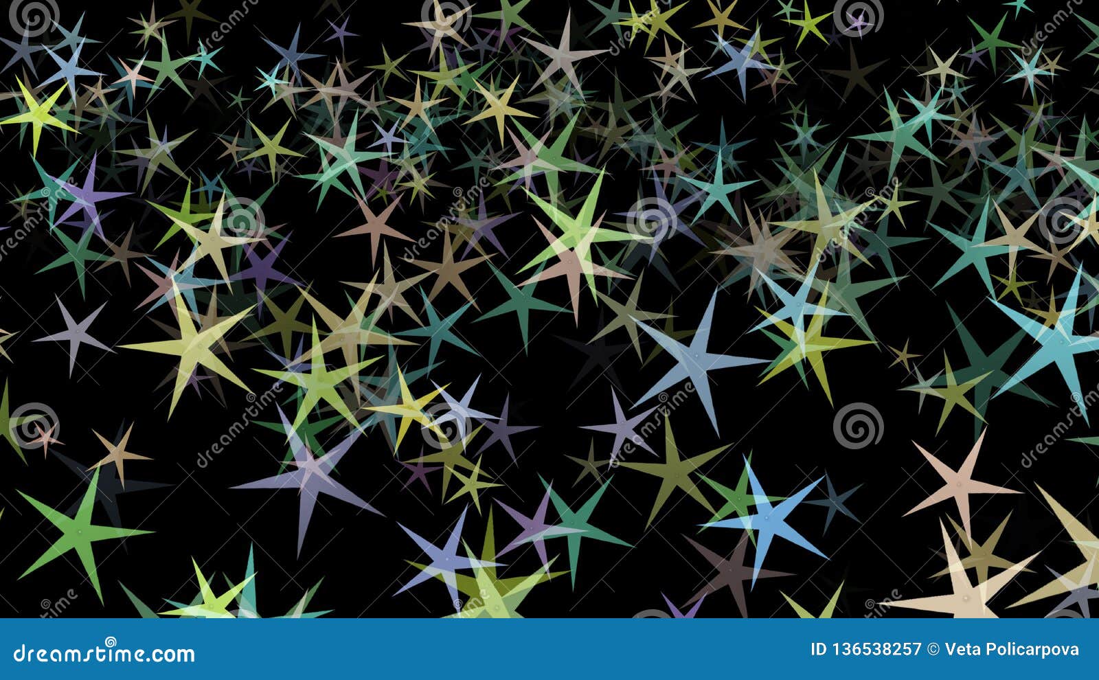 Background of Multi-colored Stars. Abstract Background Pattern Stock ...