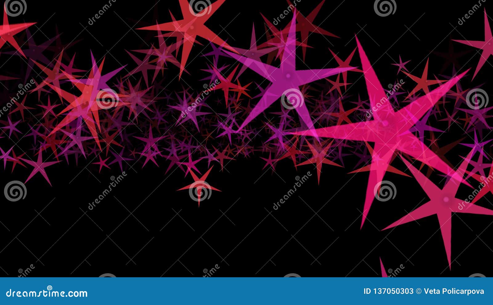 Background of Multi-colored Stars. Abstract Background Pattern Stock ...