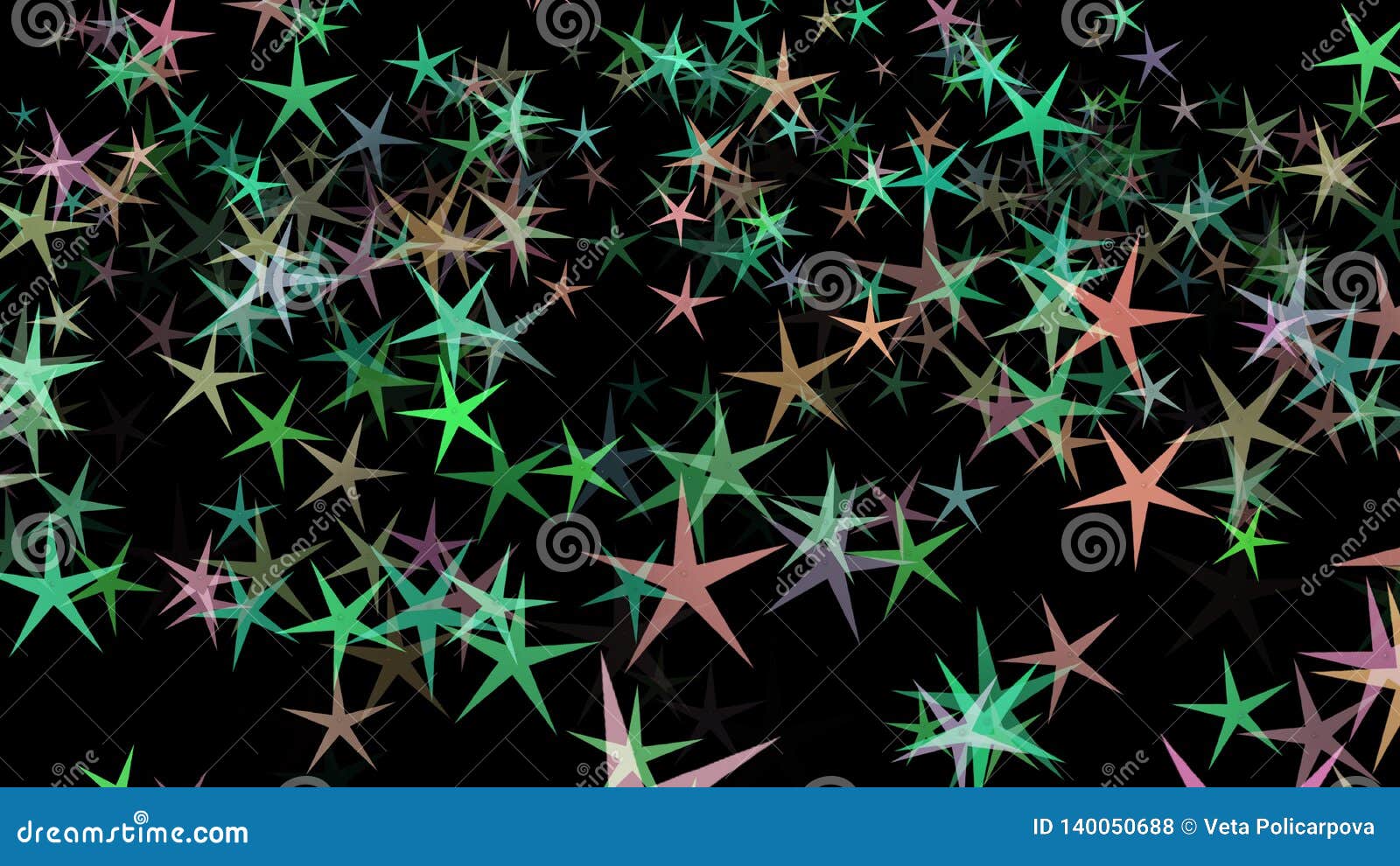 Background of Multi-colored Stars. Abstract Background Pattern Stock ...