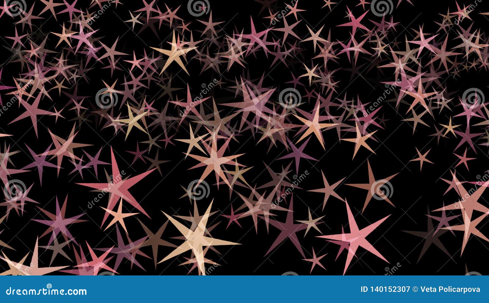 Background of Multi-colored Stars. Abstract Background Pattern Stock ...