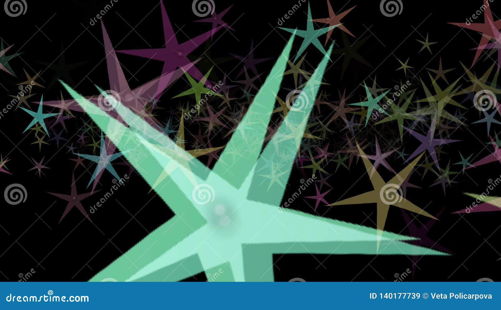 Background of Multi-colored Stars. Abstract Background Pattern Stock ...