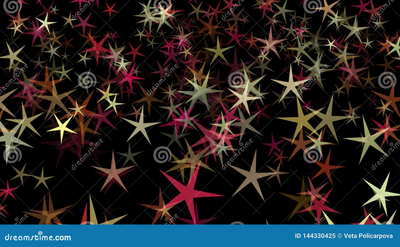 Background of Multi-colored Stars. Abstract Background Pattern Stock ...