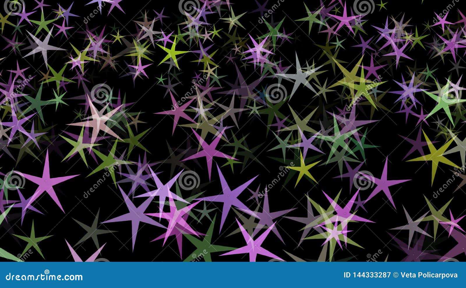 Background of Multi-colored Stars. Abstract Background Pattern Stock ...